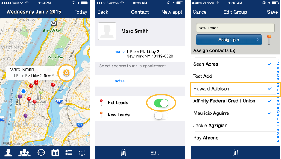 How to Add and Edit Custom Groups (iPhone) | Mapview (formerly Sales Navigator) - Route Planner ...