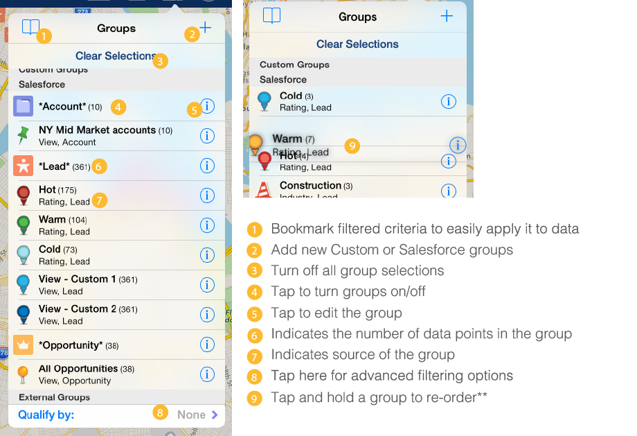 Sf Groups Menu 01 Mapview Formerly Sales Navigator Route Planner And Data Map