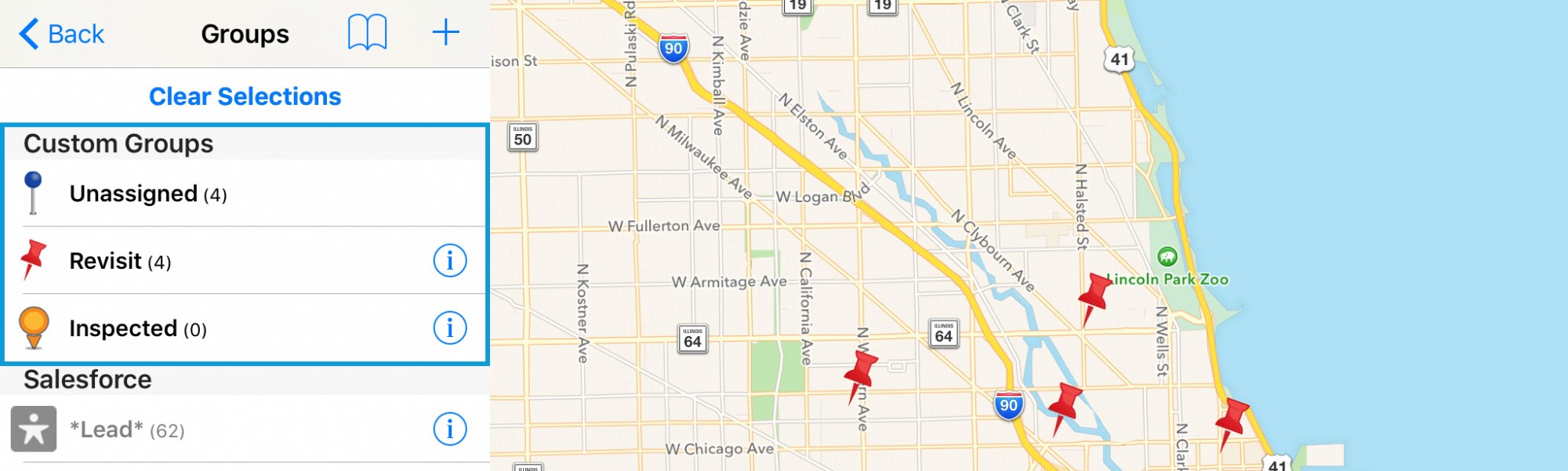 Groups Overview | Mapview (formerly Sales Navigator) - Route Planner and Data Map