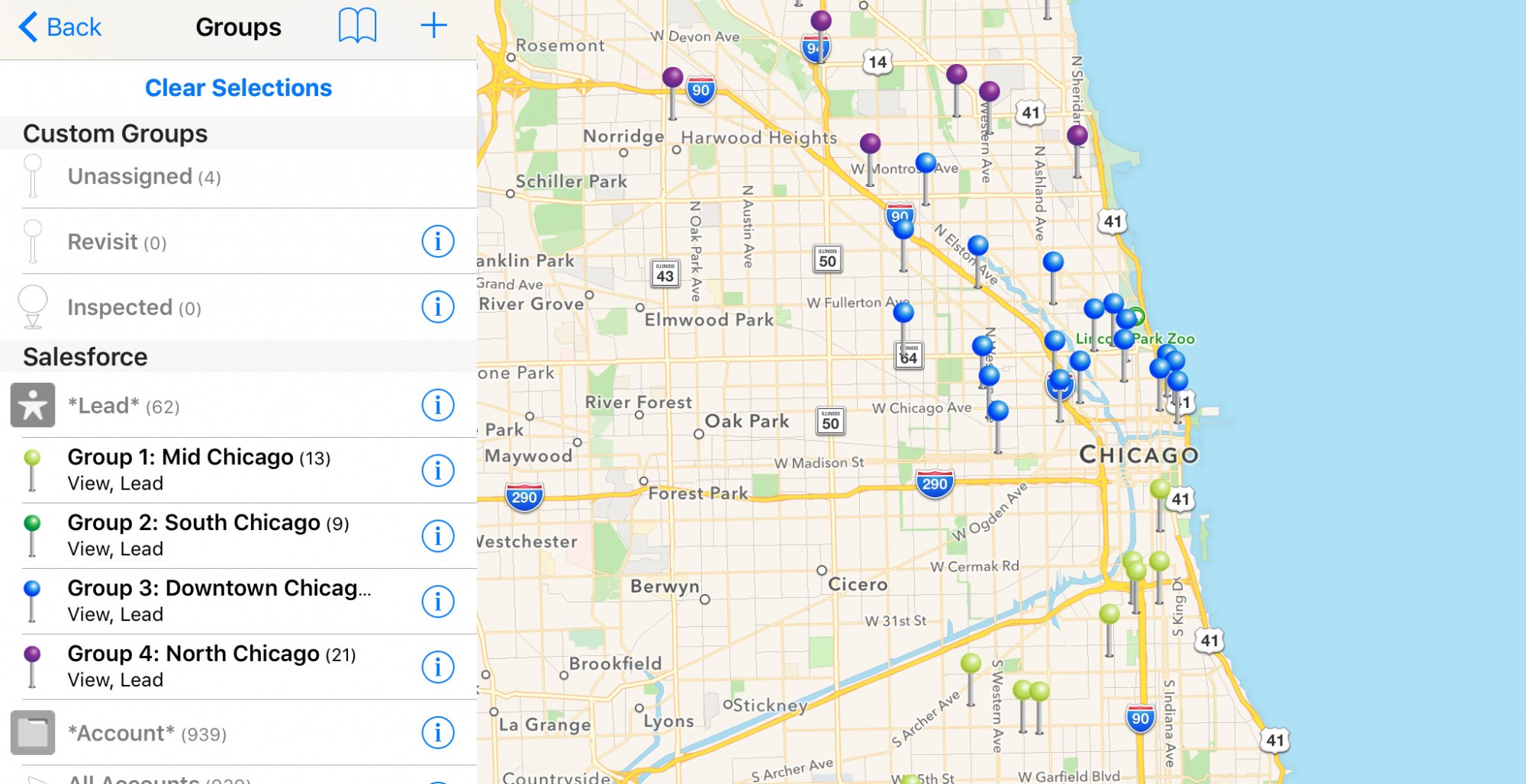 Groups Overview | Mapview (formerly Sales Navigator) - Route Planner and Data Map